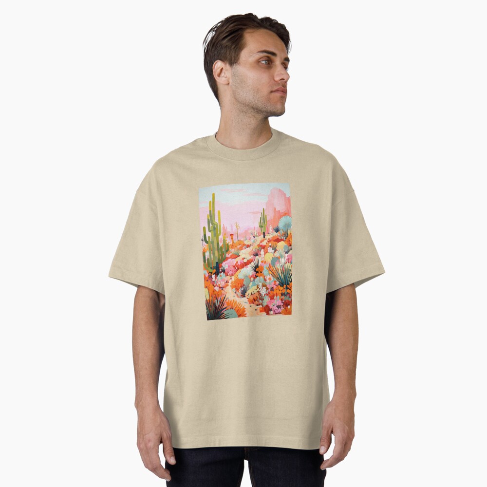 "Maximalist Desert Landscape In Pastel Colours" Sticker for Sale by ...