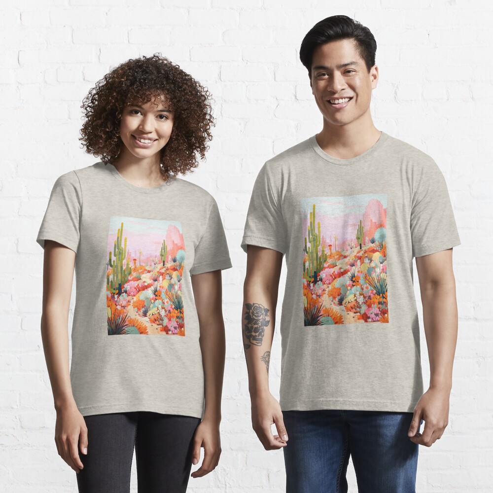 "Maximalist Desert Landscape In Pastel Colours" Sticker for Sale by ...