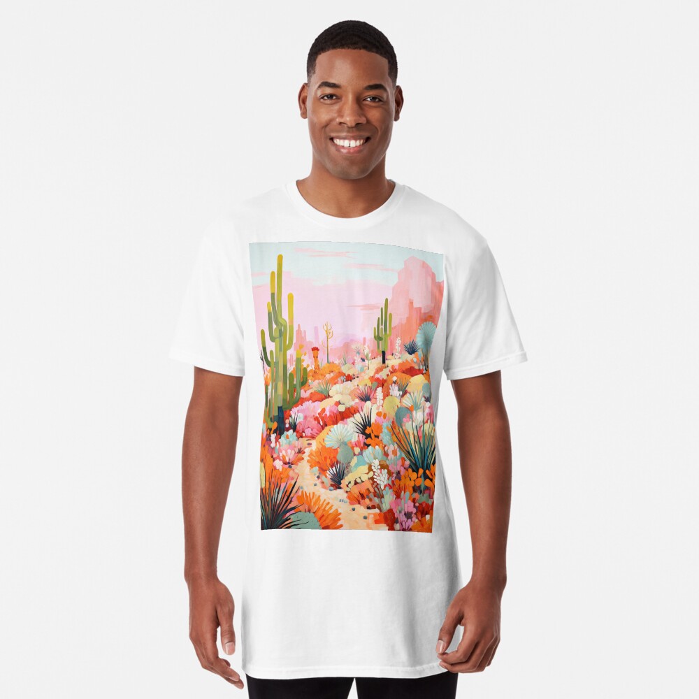 "Maximalist Desert Landscape In Pastel Colours" Sticker for Sale by ...