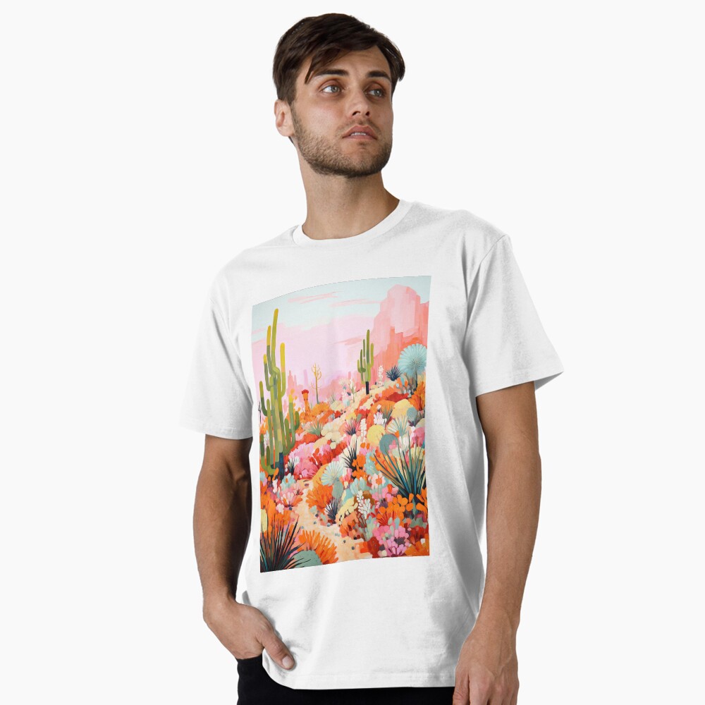 "Maximalist Desert Landscape In Pastel Colours" Sticker for Sale by ...