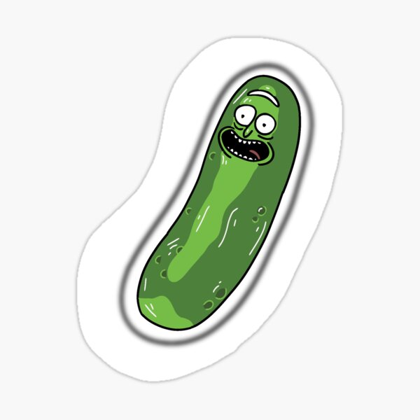"Pickle Rick" Sticker for Sale by Taylor Fox | Redbubble