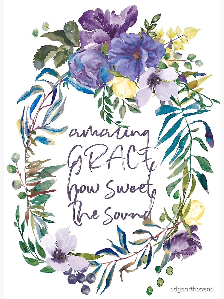 "amazing grace flower watercolour painting" Art Print for Sale by ...