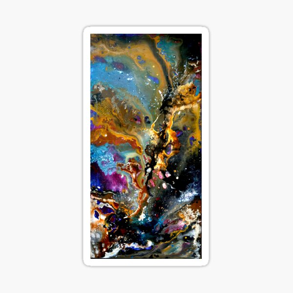 "Galaxy Painting of the Cosmos " Sticker for Sale by Hannah Rothstein ...