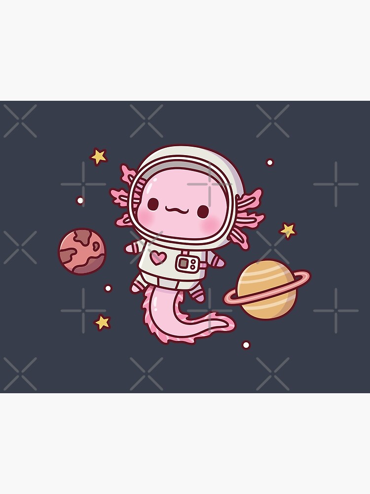 "Cute Axolotl Astronaut In Outer Space" Art Board Print for Sale by ...