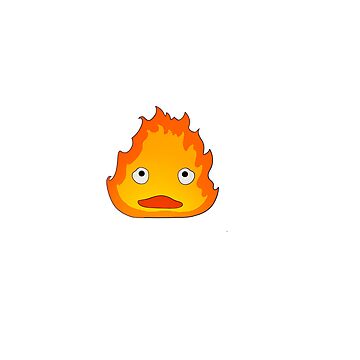 "Calcifer Howl's moving castle" Sticker by cshmny | Redbubble