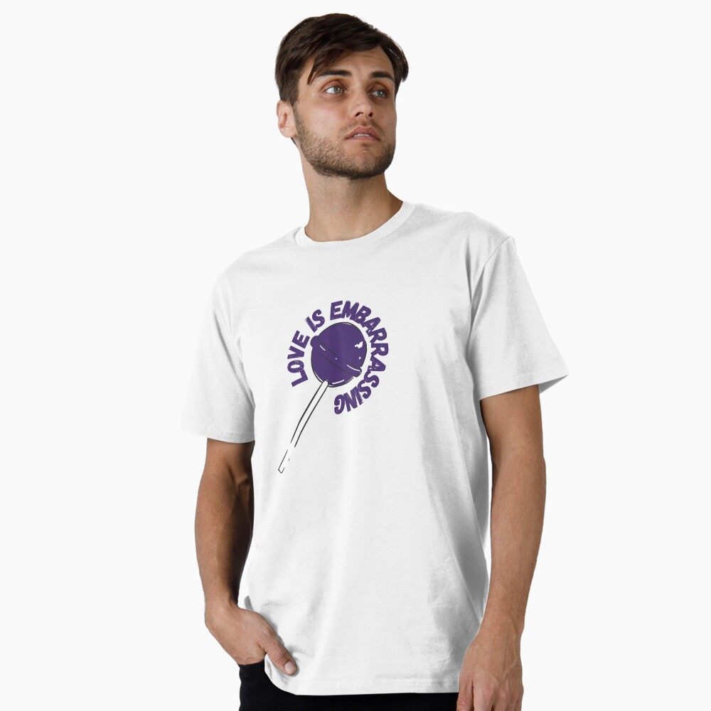 "love is embarrassing purple lollypop" Sticker for Sale by karma-style ...
