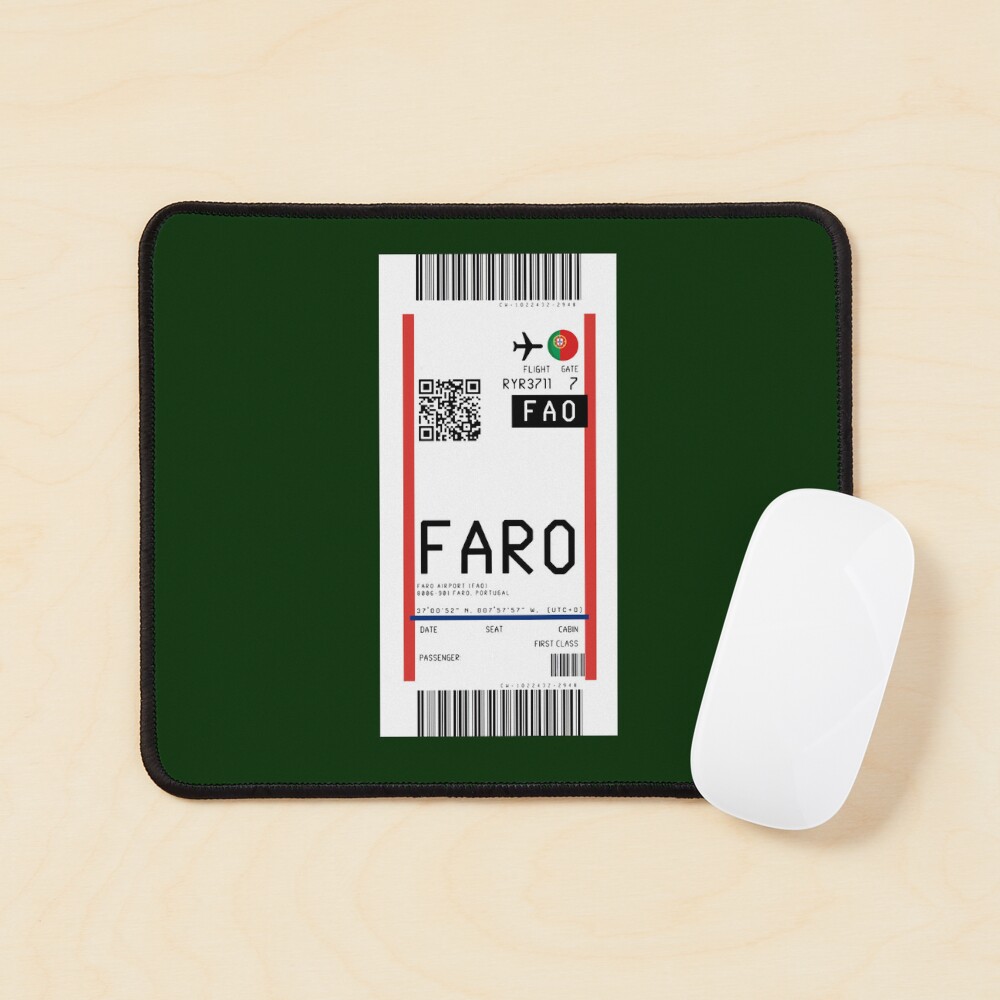 "Faro airport Portugal (FAO) Boarding Pass rickrolled" Sticker for Sale ...