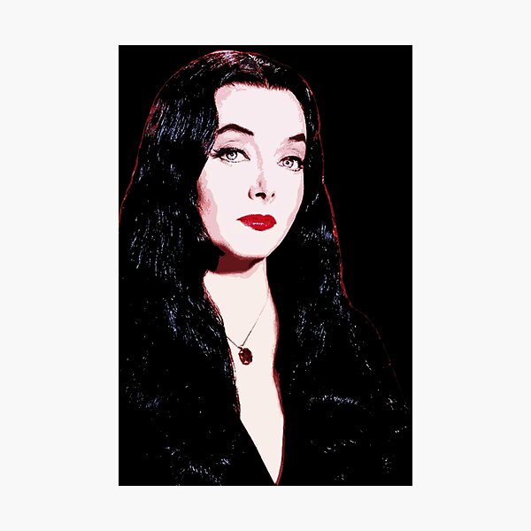 "Carolyne Jones, Morticia Addams" Photographic Print for Sale by LP ...