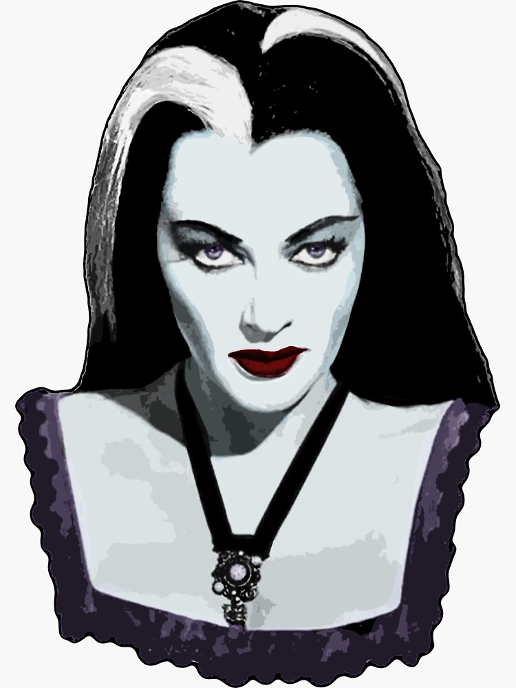 "Yvonne De Carlo, Lily Munster" Sticker for Sale by LP-agent | Redbubble