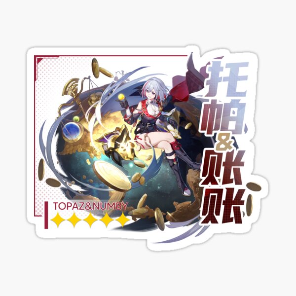 "Topaz & Numby Splash, Honkai: Star Rail" Sticker by Demray | Redbubble