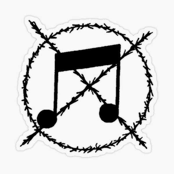 "Noise Not Music" Sticker by AdmiralBongo | Redbubble
