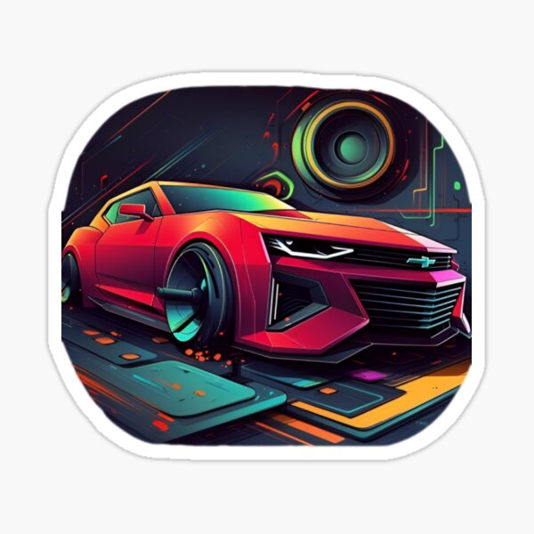 "Motor and Fashion: Motor Under the Hood T-shirts" Sticker for Sale by ...