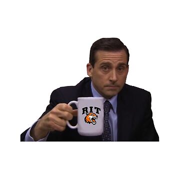 "Michael Scott Rit Design" Sticker for Sale by abbymoriartyy | Redbubble