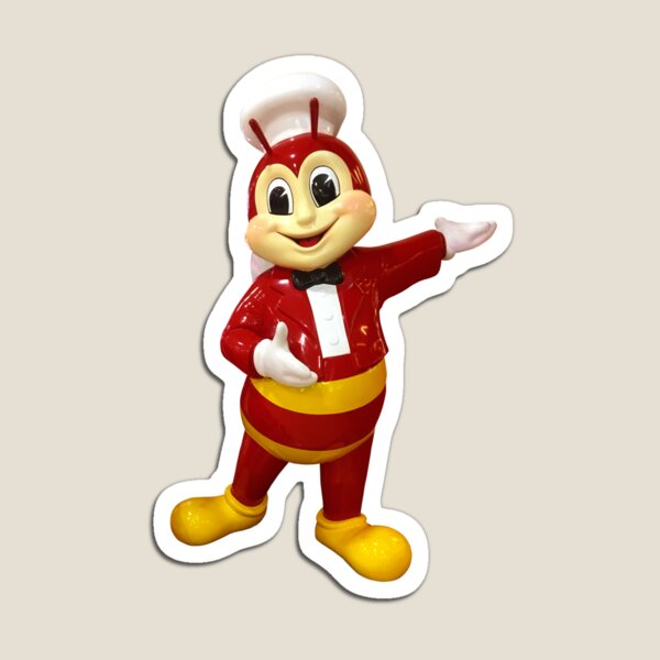 "Jollibee mascot statue: Keep it Jolli" Magnet for Sale by Meltissa ...