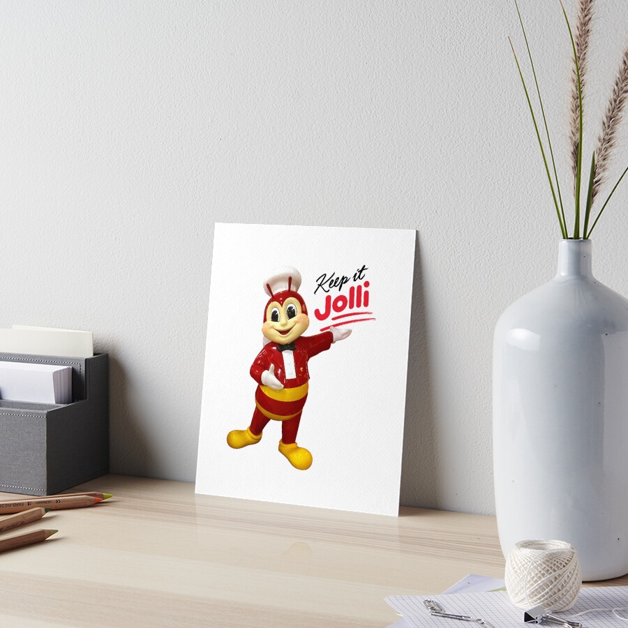 "Jollibee mascot statue: Keep it Jolli" Art Board Print for Sale by ...