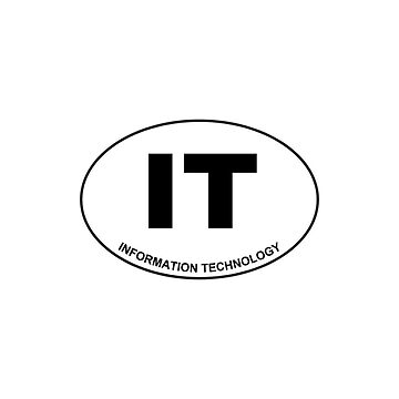 "IT: Information Technology" Sticker for Sale by plaidcouches | Redbubble