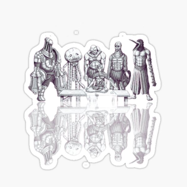 "fear and hunger game design shirt" Sticker for Sale by MotiArtTeeshop ...