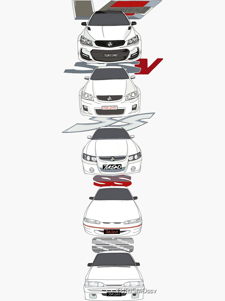 "the evo Holden Commodore SS" Sticker by TURISMOssv | Redbubble