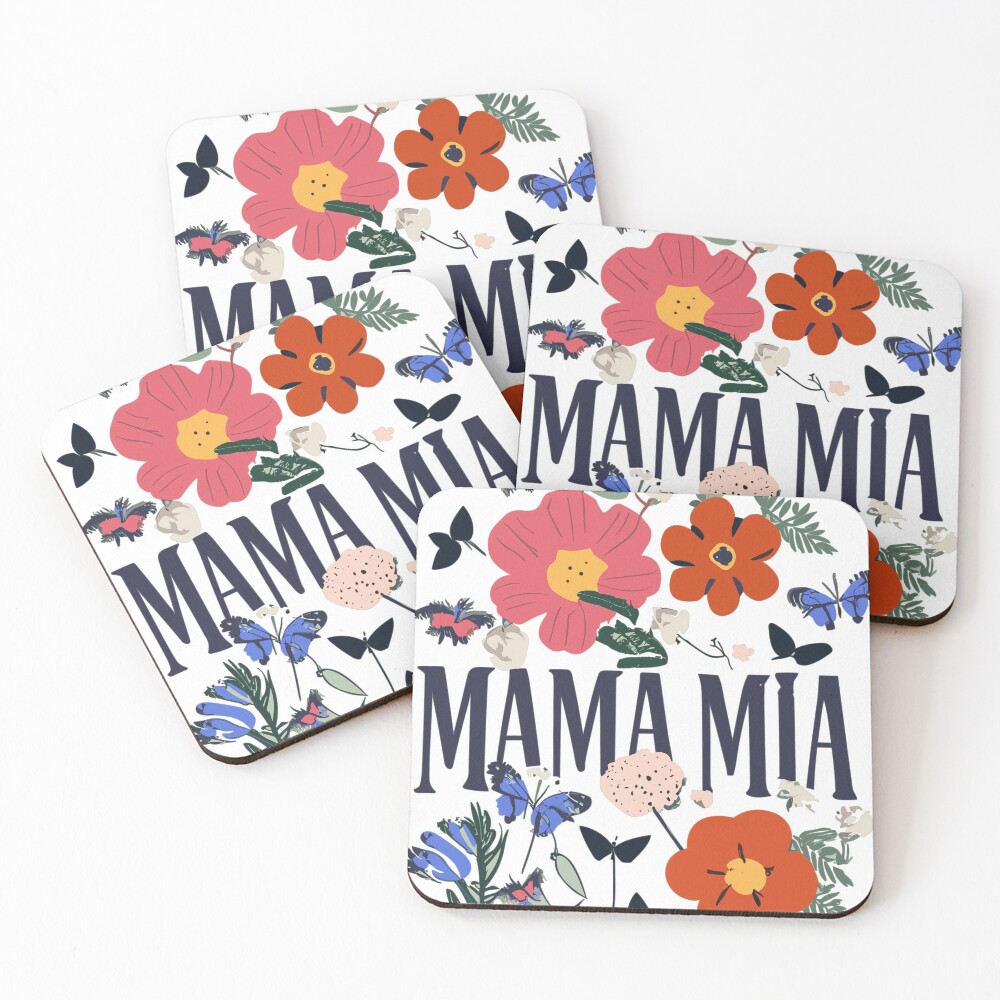 "Mama Mia Floral" Sticker for Sale by Ketique | Redbubble