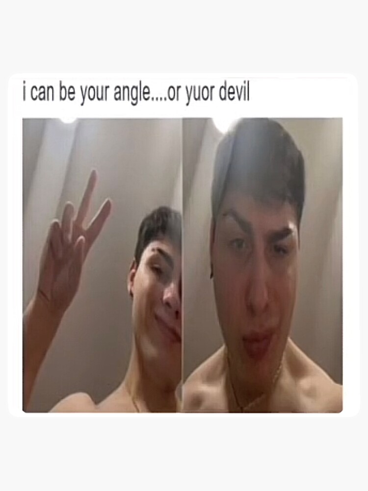 "can i be your angle or your devil softwilly" Sticker for Sale by ...
