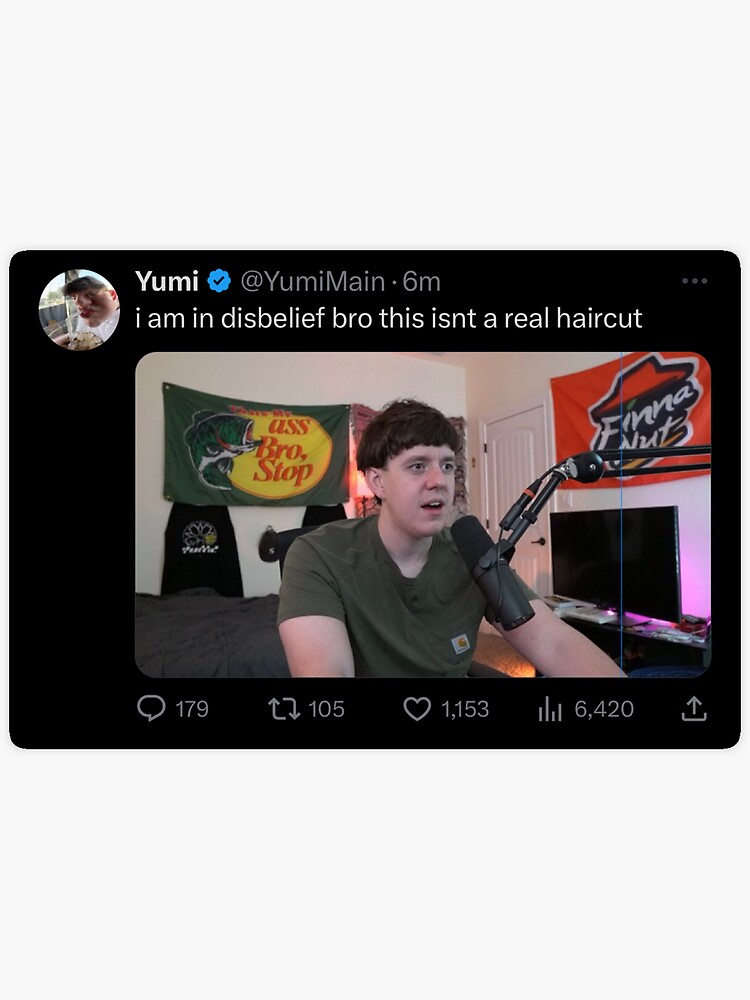 "bowl cut yumi" Sticker for Sale by PearlypinkXD | Redbubble