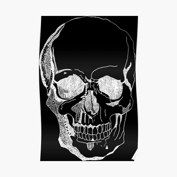 "Inverted Skull" Poster for Sale by penguin898 | Redbubble
