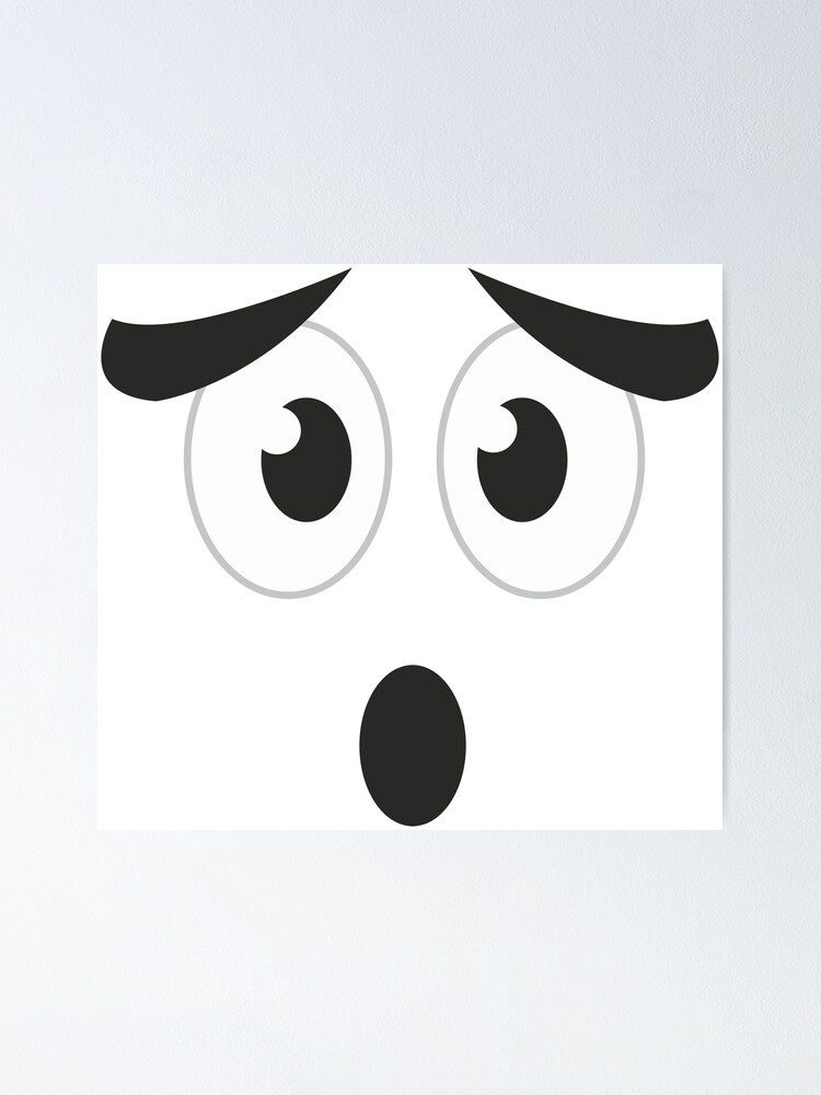 "OOOPS FACE - Funny Ooops Comic Face" Poster for Sale by Super3 | Redbubble