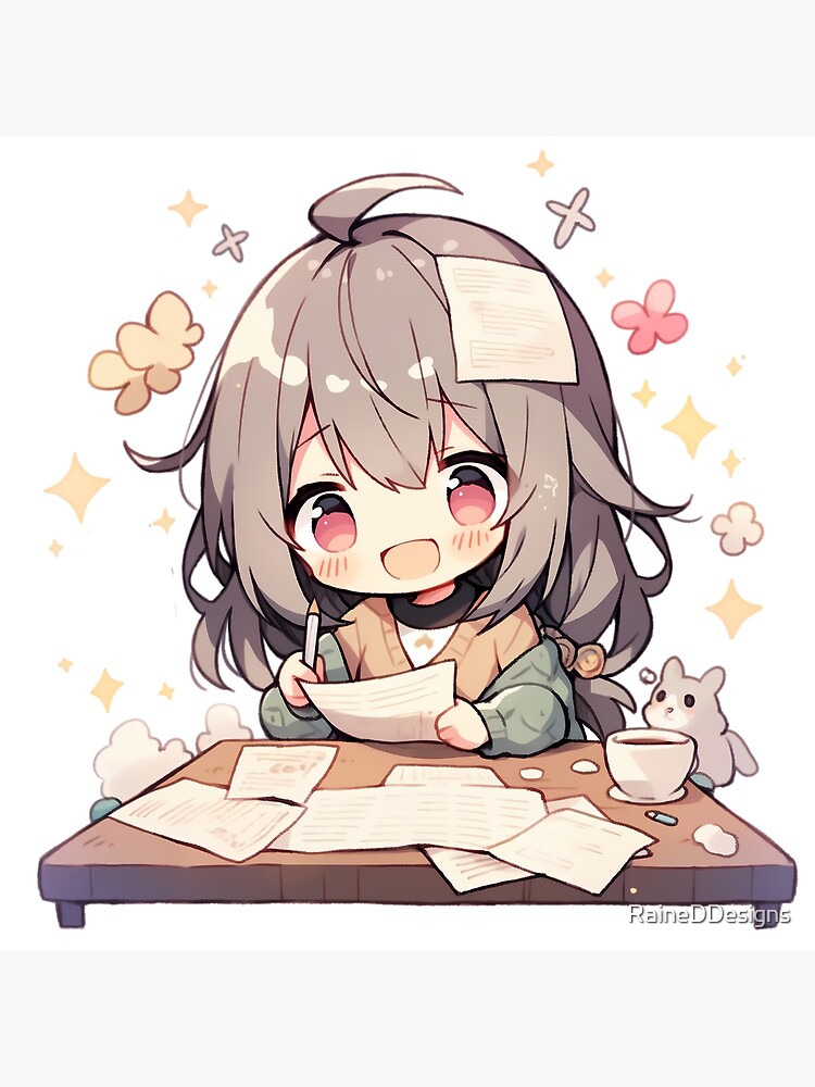Chibi Anime Meisje Schets