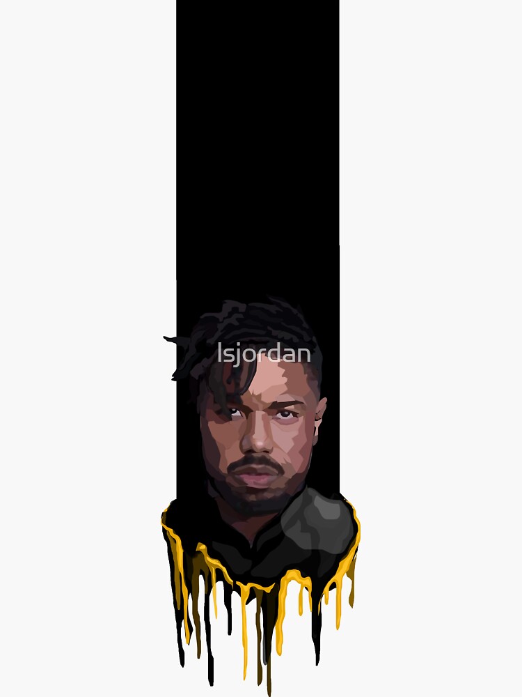 "Killmonger Dripping Gold" Sticker for Sale by lsjordan | Redbubble