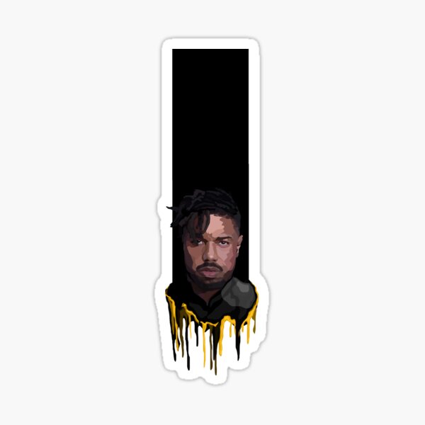 "Killmonger Dripping Gold" Sticker for Sale by lsjordan | Redbubble