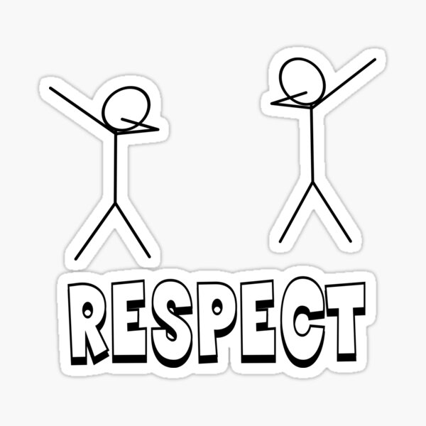 "Dab Stickman Respect!" Sticker for Sale by RendaMon | Redbubble