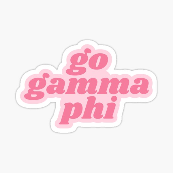 "Go Gamma Phi" Sticker for Sale by GrrTigerDesigns | Redbubble