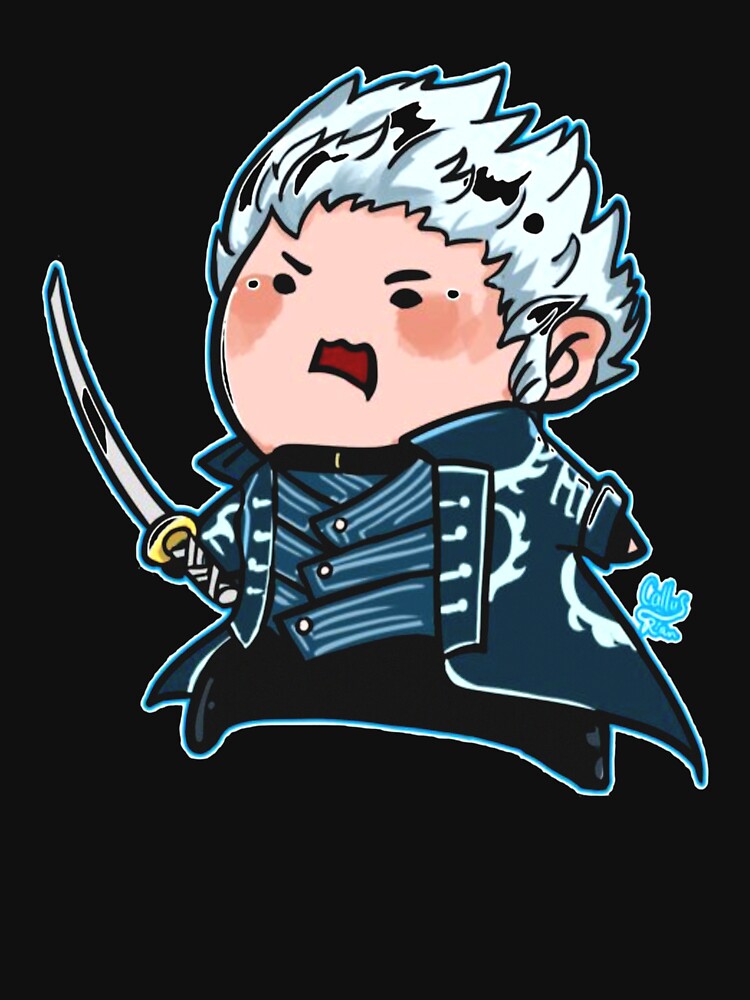 "devil may chibi vergil" Classic T-Shirt for Sale by ZyniaSamson ...