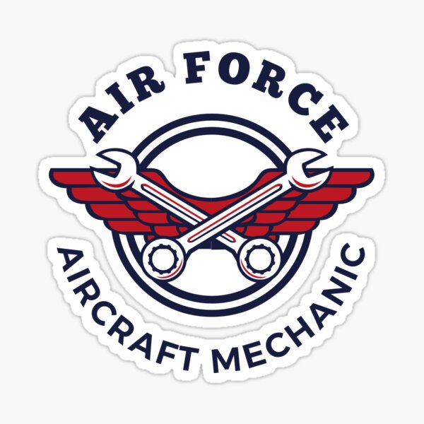 "Air Force Aircraft Mechanic" Sticker for Sale by Custom-Print | Redbubble