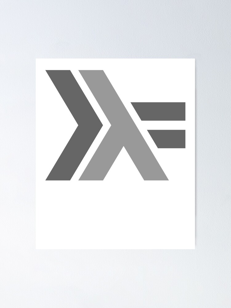 Póster «Lenguaje oficial de programación del logotipo de Haskell» de ...