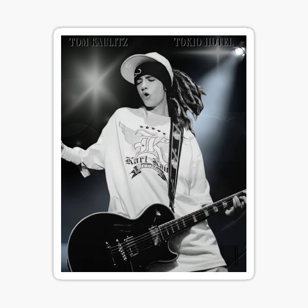 "Tom Kaulitz 01" Sticker for Sale by thibaultvonn | Redbubble