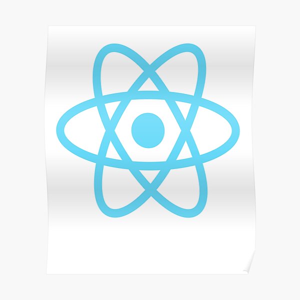 "Official ReactJS React.js Logo JS" Poster for Sale by rainwater11 ...