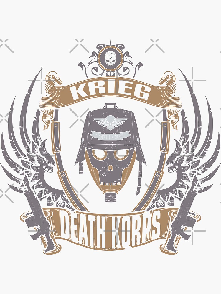 "DEATH KORPS - WAR CREST" Sticker for Sale by EscanV | Redbubble