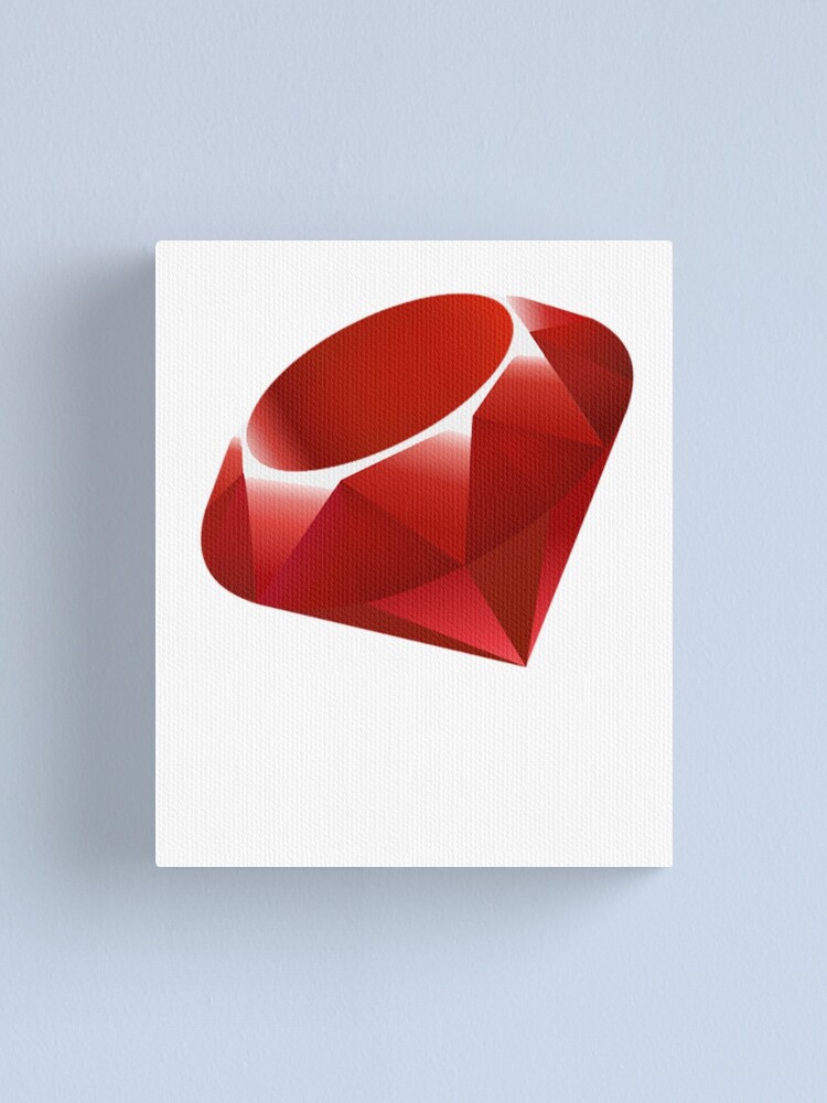 "Ruby Lang Programming Language Official Logo" Canvas Print for Sale by ...