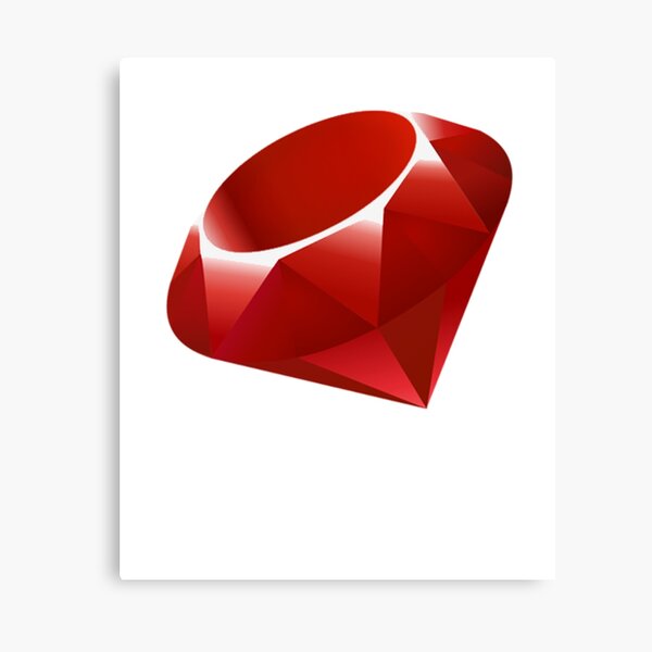 "Ruby Lang Programming Language Official Logo" Canvas Print for Sale by ...