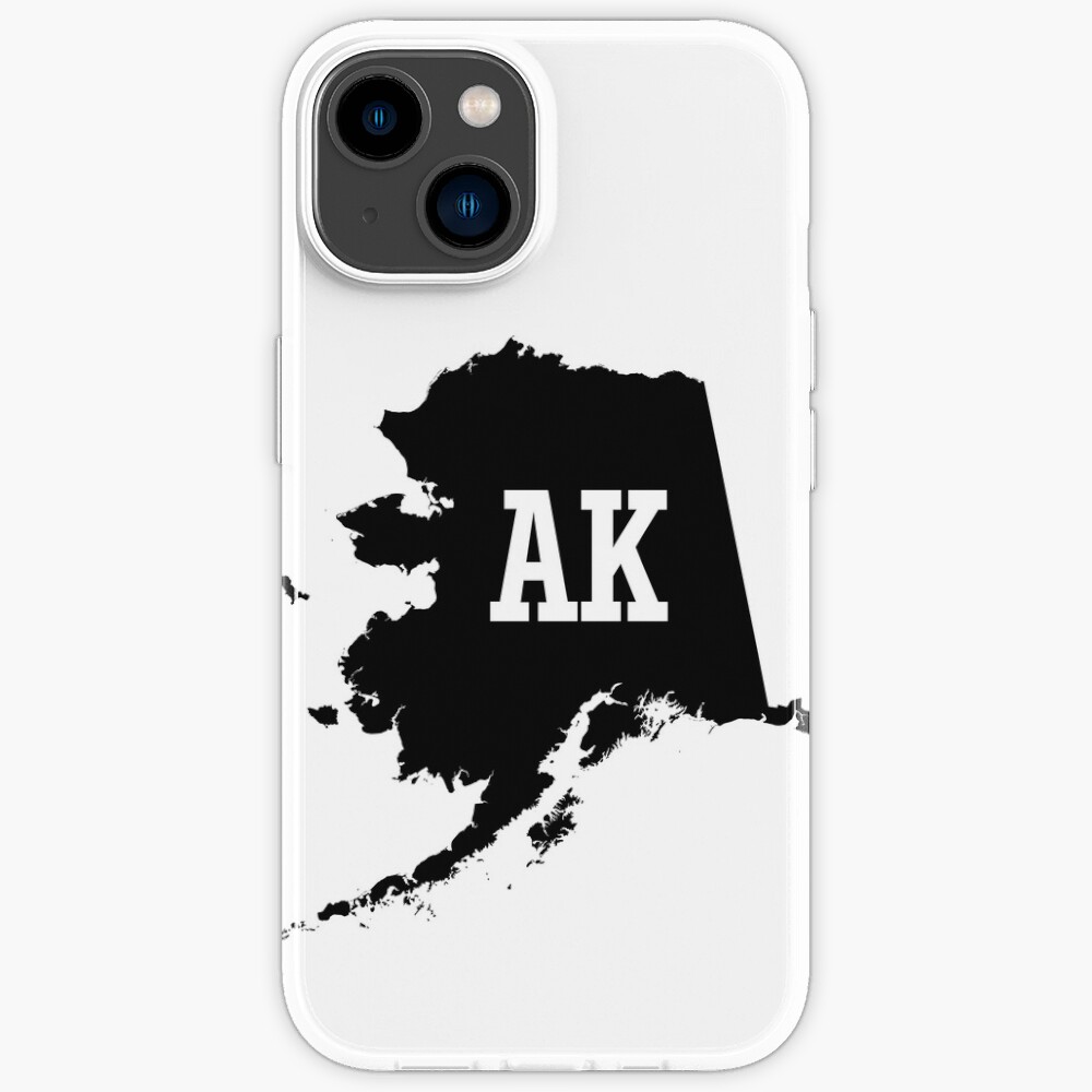 "Alaska State Map AK Abbreviation" iPhone Case for Sale by Chocodole ...