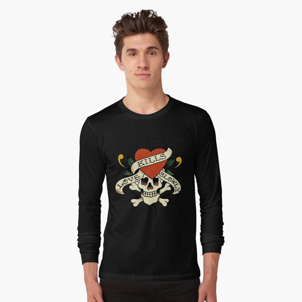 "ed hardy love kills slowly" Sticker for Sale by ZacheryMurray | Redbubble