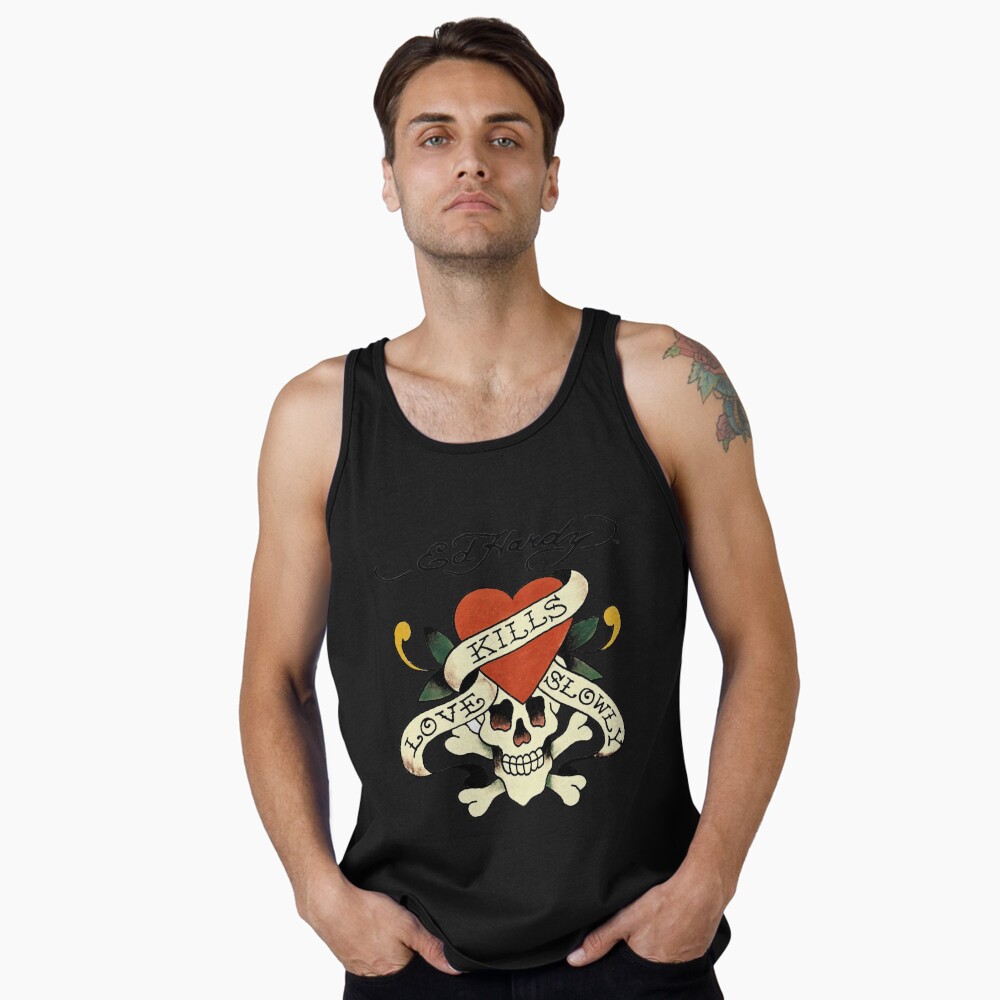 "ed hardy love kills slowly" Sticker for Sale by ZacheryMurray | Redbubble