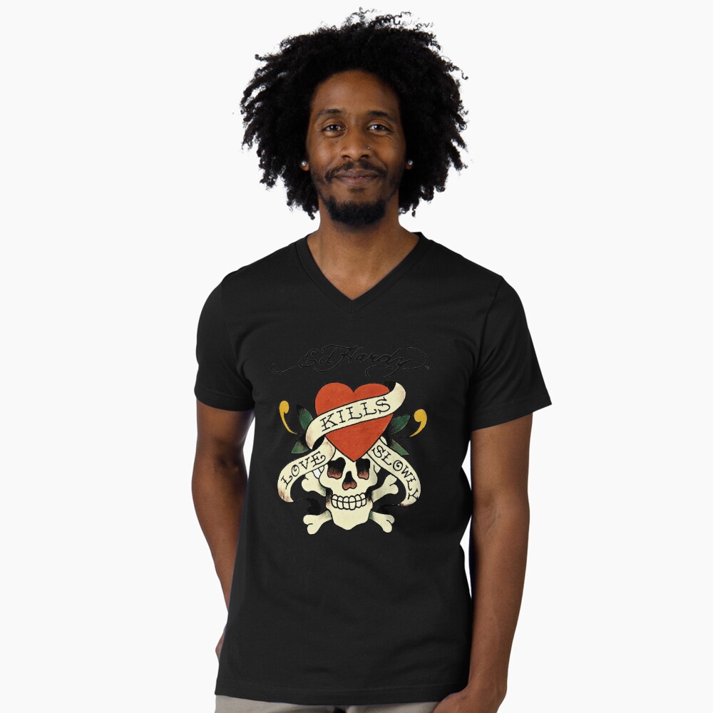 "ed hardy love kills slowly" Sticker for Sale by ZacheryMurray | Redbubble