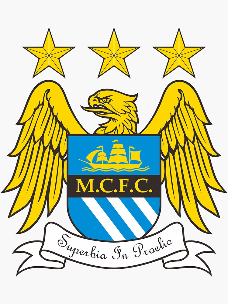 "best manchester city logo" Sticker for Sale by hefrinichol | Redbubble