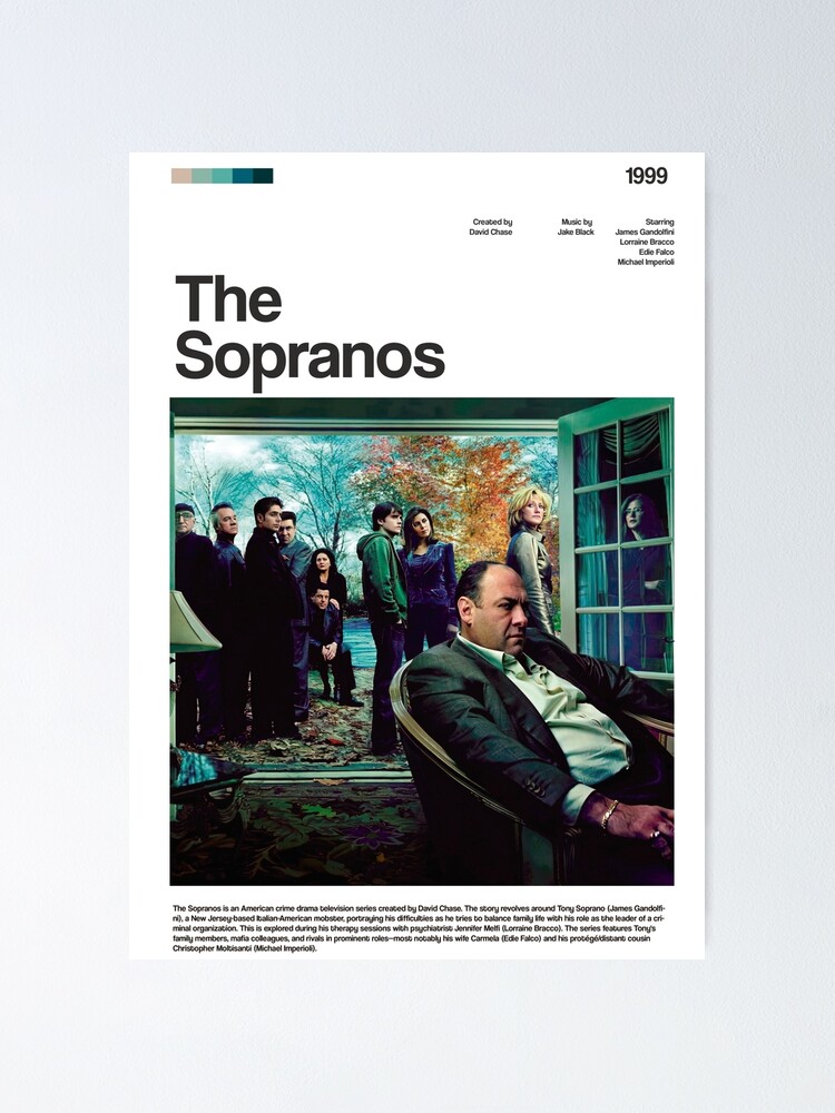 "The sopranos movie poster" Poster by paulrommer | Redbubble