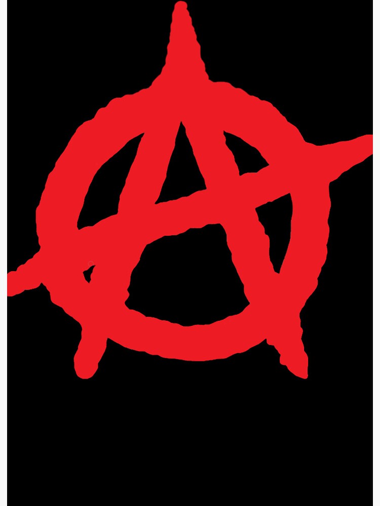 "Red Anarchy Logo " Art Board Print for Sale by TheronQuitzon | Redbubble
