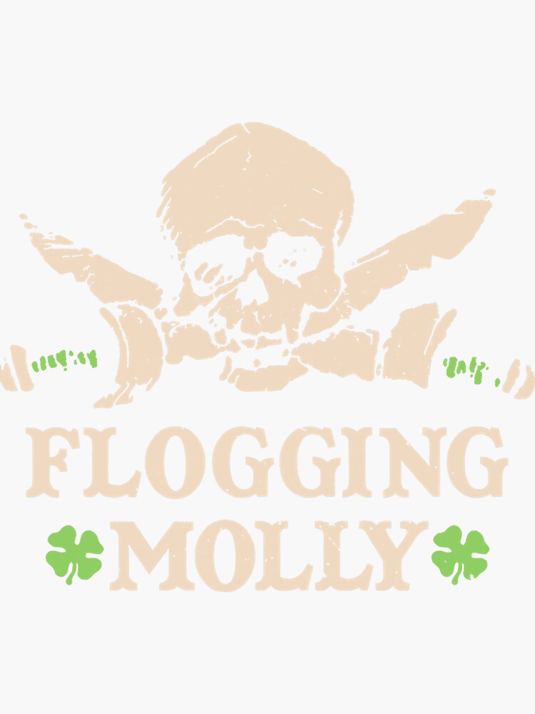"Flogging Molly Celtic punk band" Sticker for Sale by ELISECAMPBE ...