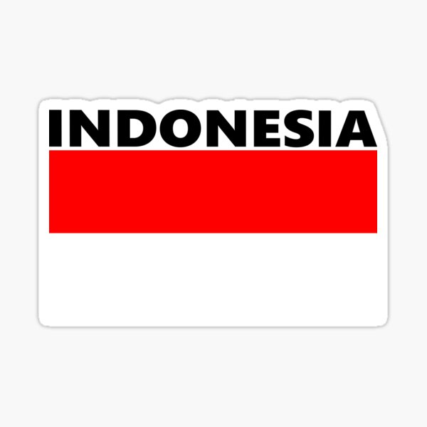 "Flag Of Indonesia" Sticker for Sale by Earthianations | Redbubble