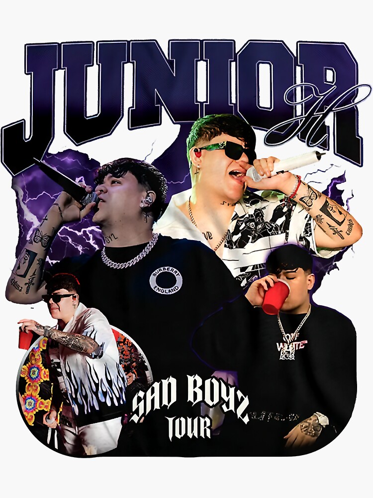"Junior H Sad Boyz Tour vintage" Sticker for Sale by CarderCarley ...